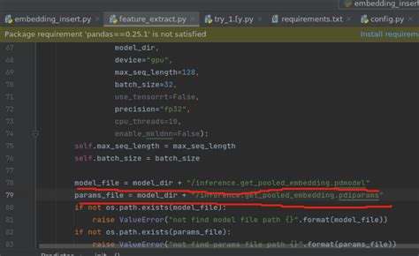 neural search 的milvus，尝试用simcse模型，在插入向量时报错typeerror cannot unpack non