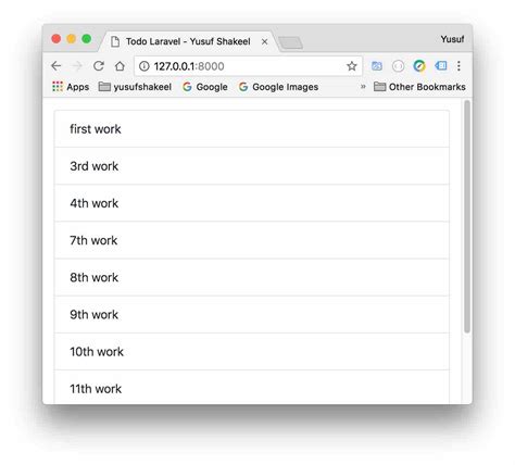 todo laravel project home page view laravel project dyclassroom