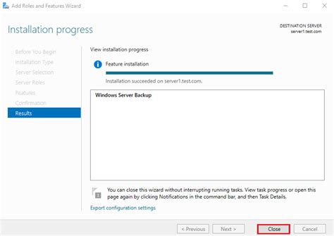 install and configure windows server backup on windows server 2022 vd