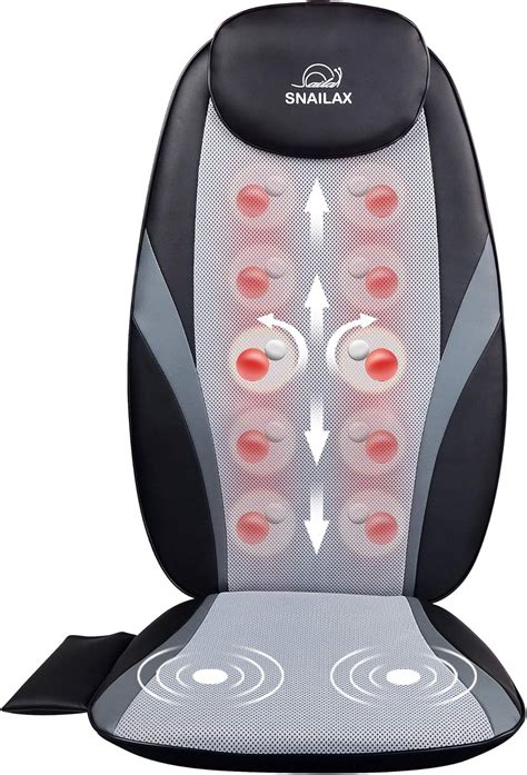 Snailax Siège Massant Shiatsu Massage Du Dos Chauffant Fauteuil