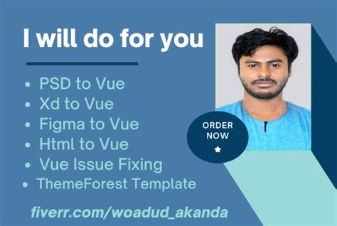 convert psd xd figma html to vue js by woadud akanda fiverr