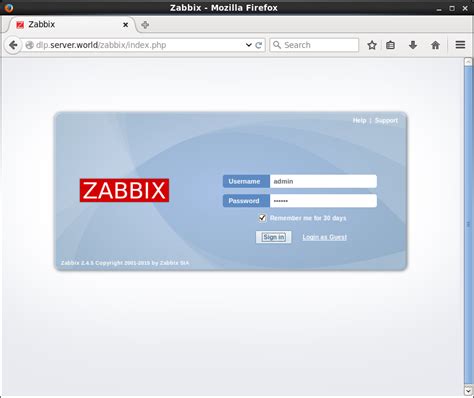 ubuntu 14 04 lts zabbix initial setup server world