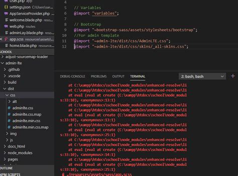 laravel how to solve the error in module build failed
