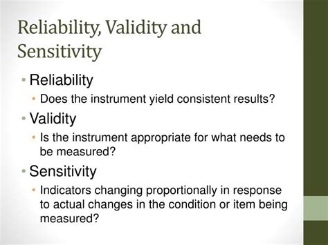 Ppt Generalizability Reliability And Validity Powerpoint