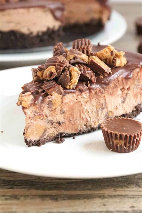Reeses No Bake Chocolate Peanut Butter Cheesecake In With Images My