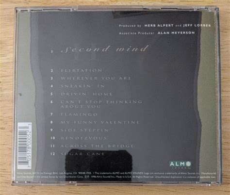 Second Wind By Herb Alpert Cd Apr 1996 Almo Sounds 705178000523 Ebay