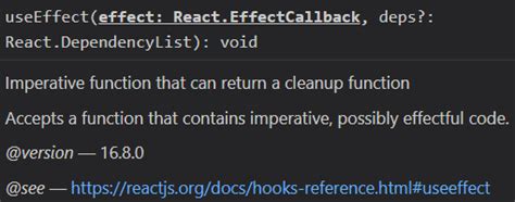 understanding react useeffect and dependency array