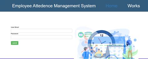 employee attendance management system project in php with source code