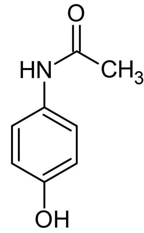 Structural Formula For Acetaminophen