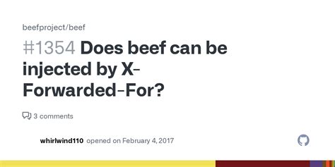 does beef can be injected by x forwarded for · issue 1354