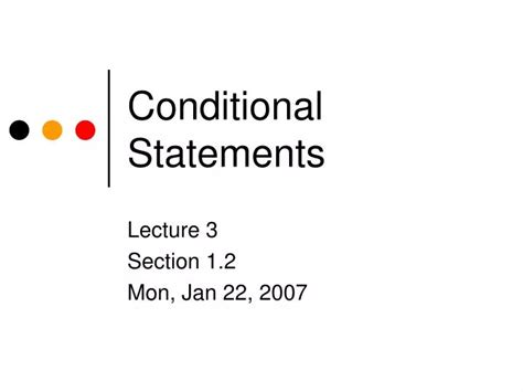 Ppt Conditional Statements Powerpoint Presentation Free Download