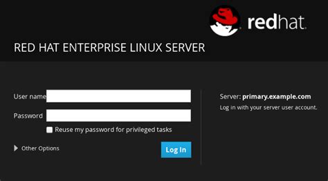 how to login to redhat linux server systran box