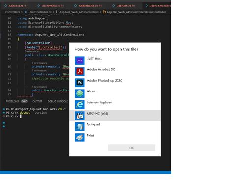 why dotnet command is not working whenever i try to execute it open