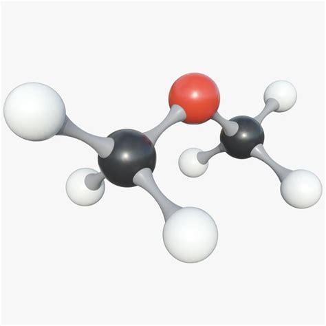 Modelo 3d Dimethyl Ether Molecule With Pbr 4k 8k Turbosquid 1943246