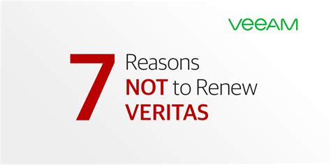 7 reasons not to renew veritas backup exec