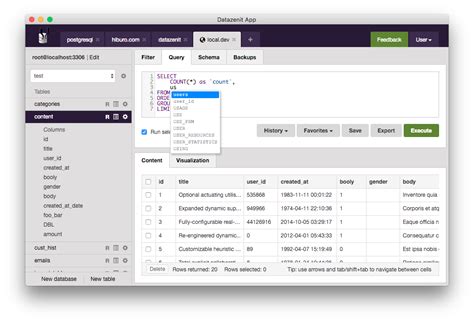 datazenit mysql and postgresql gui database administration tool