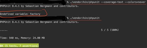 php when i run phpunit with the flag coverage the error