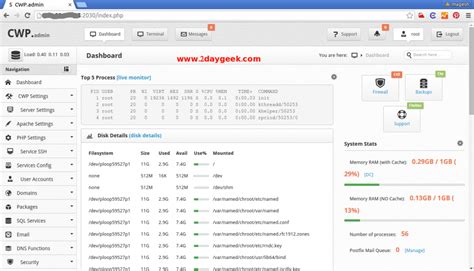 install centos web panel 0 9 8 11 web hosting control panel on centos