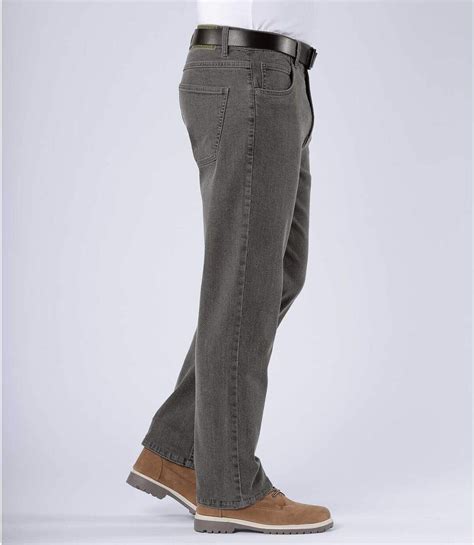 Mens Grey Stretch Denim Jeans Atlas For Men