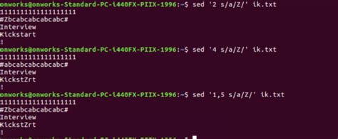 sed command in linux unix with examples