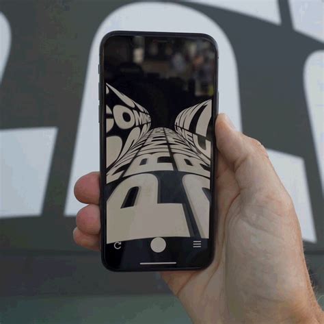 omse uses ar to create moving 3d typography for printworks