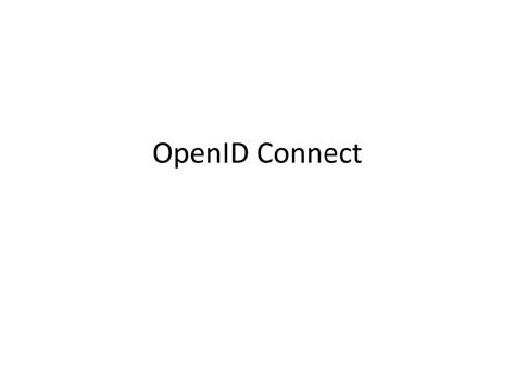 ppt an introduction to oauth and openid connect powerpoint