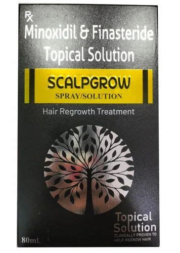 Minoxidil Finasteride Topical Solution For Hair Regrowth Packaging