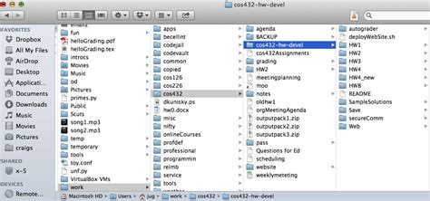 the high level nested folders abstraction of a hard disk