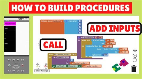 mit app inventor 2 intro lesson 10 procedures blocks youtube