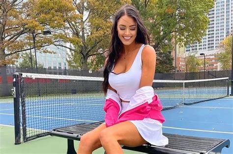 Sexiest Tennis Influencer Is Embracing Herself In Buttoned Up