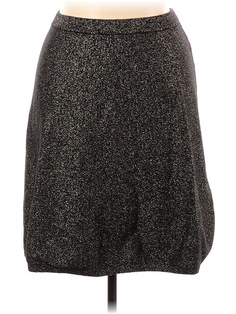 Nanette Nanette Lepore Tweed Multi Color Gray Casual Skirt Size Xl 87