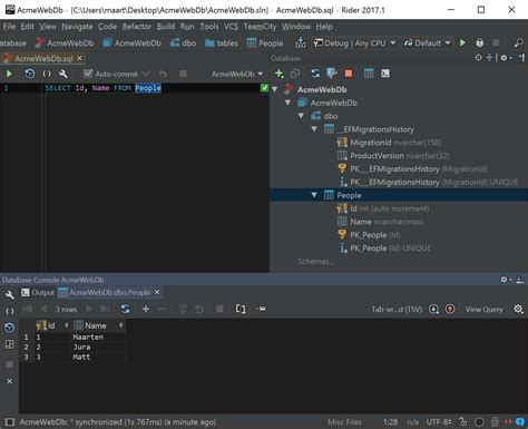 running entity framework core commands in rider the tools blog