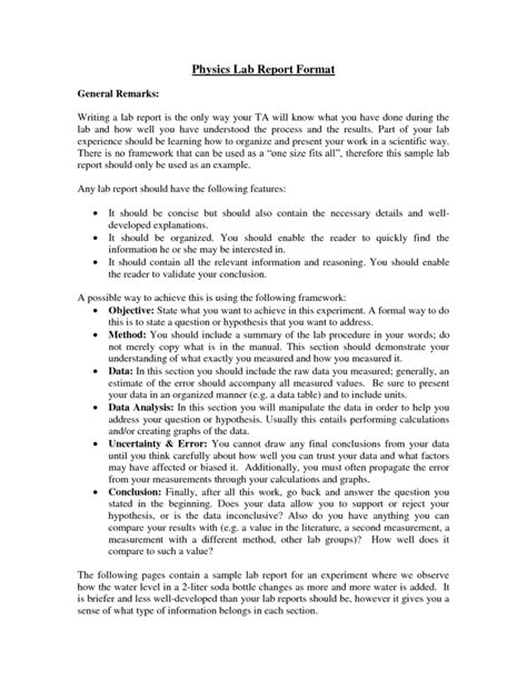 Writing A Good Lab Report Conclusion Regarding Lab Report Conclusion