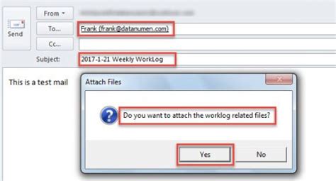 how to auto attach specific files when sending specific emails in outlook
