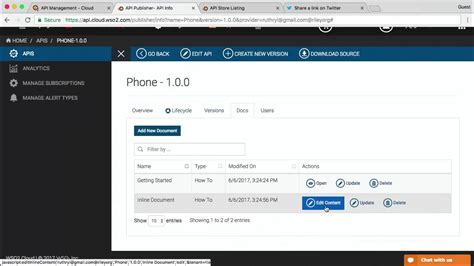 adding api documentation wso2 api cloud tutorial 4 youtube
