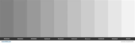 tints of web safe color gray 808080 hex hex color palette web safe