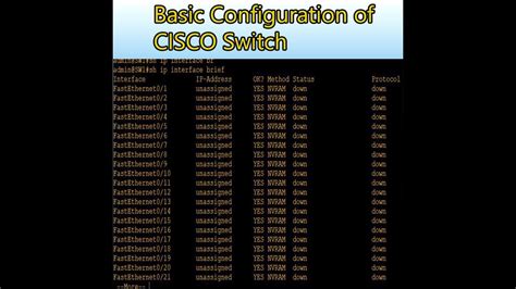 basic switch configuration cisco switch aks netlab youtube