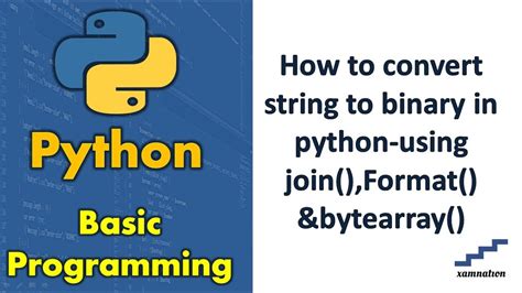 how to convert string to binary in python using join format