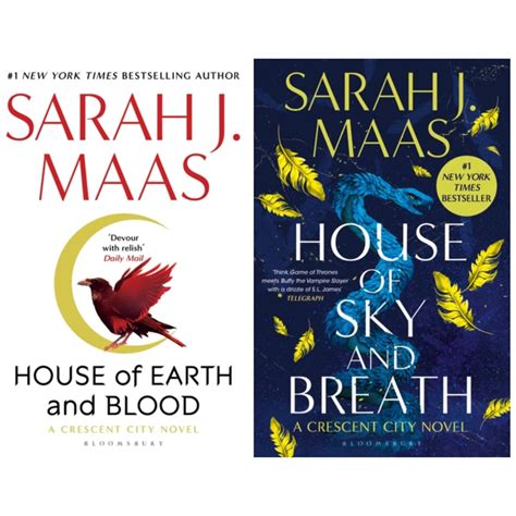 Sarah J Maas Crescent City Series 2 Books Collection Set House Of Sky