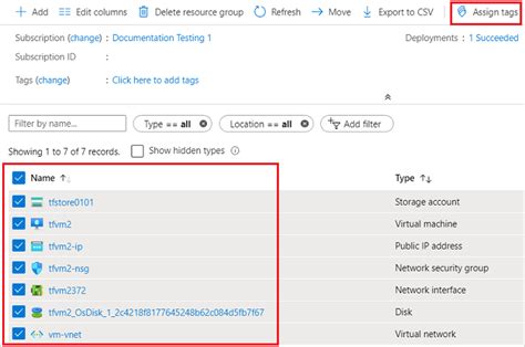 azure portal を使用してリソース、リソース グループ、サブスクリプションにタグを付ける azure resource