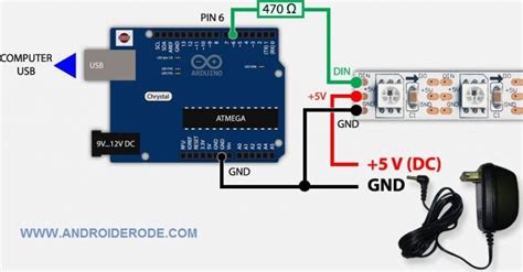 how to control ws2811 rgb led with arduino