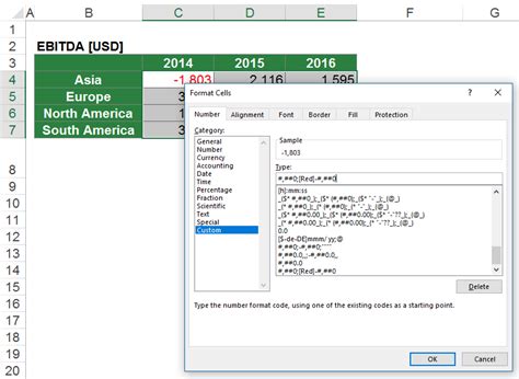 method 1b custom cell formatting professor excel