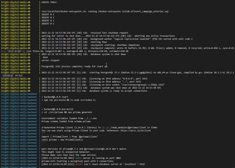 postgresql docker compose why the containers can t reach each other