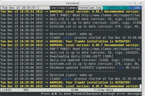 install and use log file navigator lnav in ubuntu and centos linux