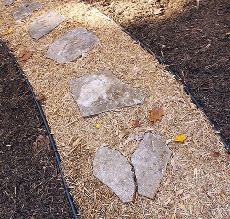 How To Create An Inexpensive Mulch And Stone Walkway