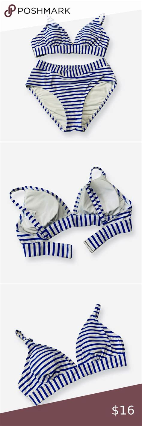 Kona Sol Stripped Bikini Size Medium Plus Fashion Fashion Tips