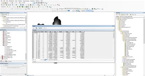 arcgis desktop polygon between contour line geographic