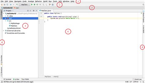 intellij idea window elements javatpoint