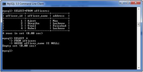 mysql is null condition javatpoint
