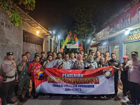 Jelang Pemilu 2024 Polresta Surakarta Gelar Lomba Satkamling
